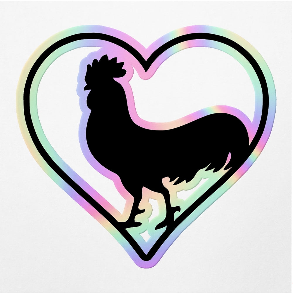 Vinyl Stickers Decals Of Rooster - Apply On Any Smooth Surfaces Indoor ...