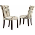 Ayana Print Parson Chair, Set of 2, Grey Chevron - Walmart.com