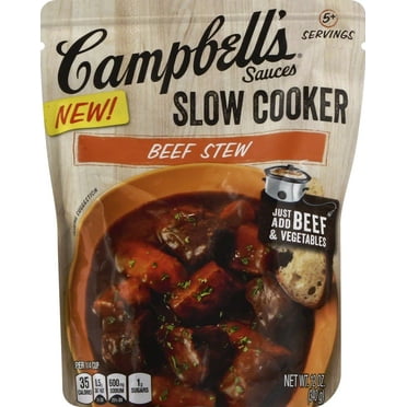 Campbell's Ready-to-Serve Hearty Beef Stew Cooking Sauce, 12 oz Pouch ...