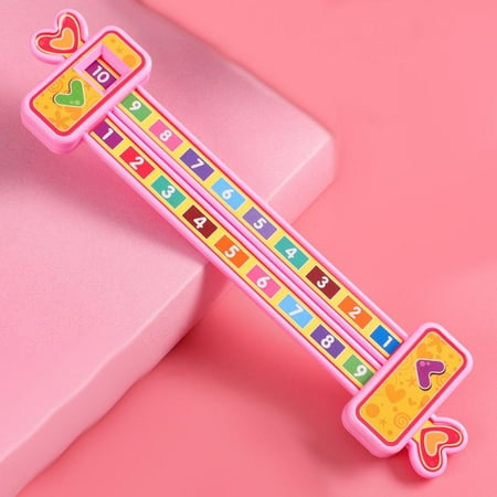 Kids Early Toy Ruler Math Calculating Color Cognition Toddlers Pink ...