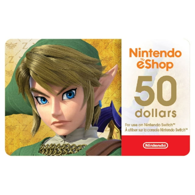 Nintendo eShop $50 Gift Card (Digital Code) - Walmart.ca