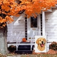 Dog House Flags - Washable Simple Doodle Happy Smile Cute Dog Face ...
