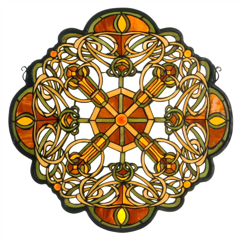 Galway Medallion Stained Glass Window - Walmart.com