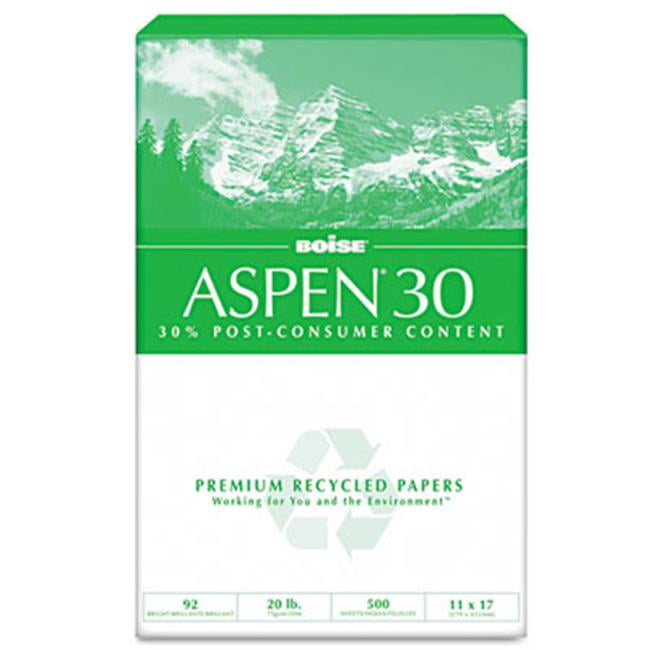 Boise 054907 ASPEN 30 Office Paper- 92 Brightness- 20lb- 11 x 17- White ...