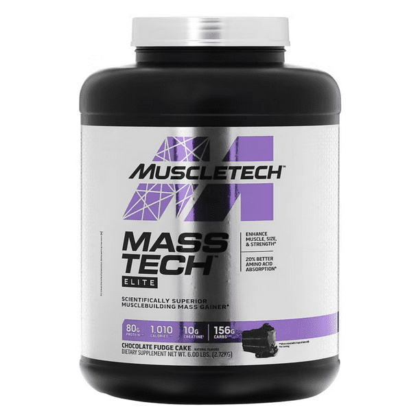 MUSCLETECH MASS TECH ELITE 6 LBS CHOCOLATE FUDGE CAKE | Bodega Aurrera ...