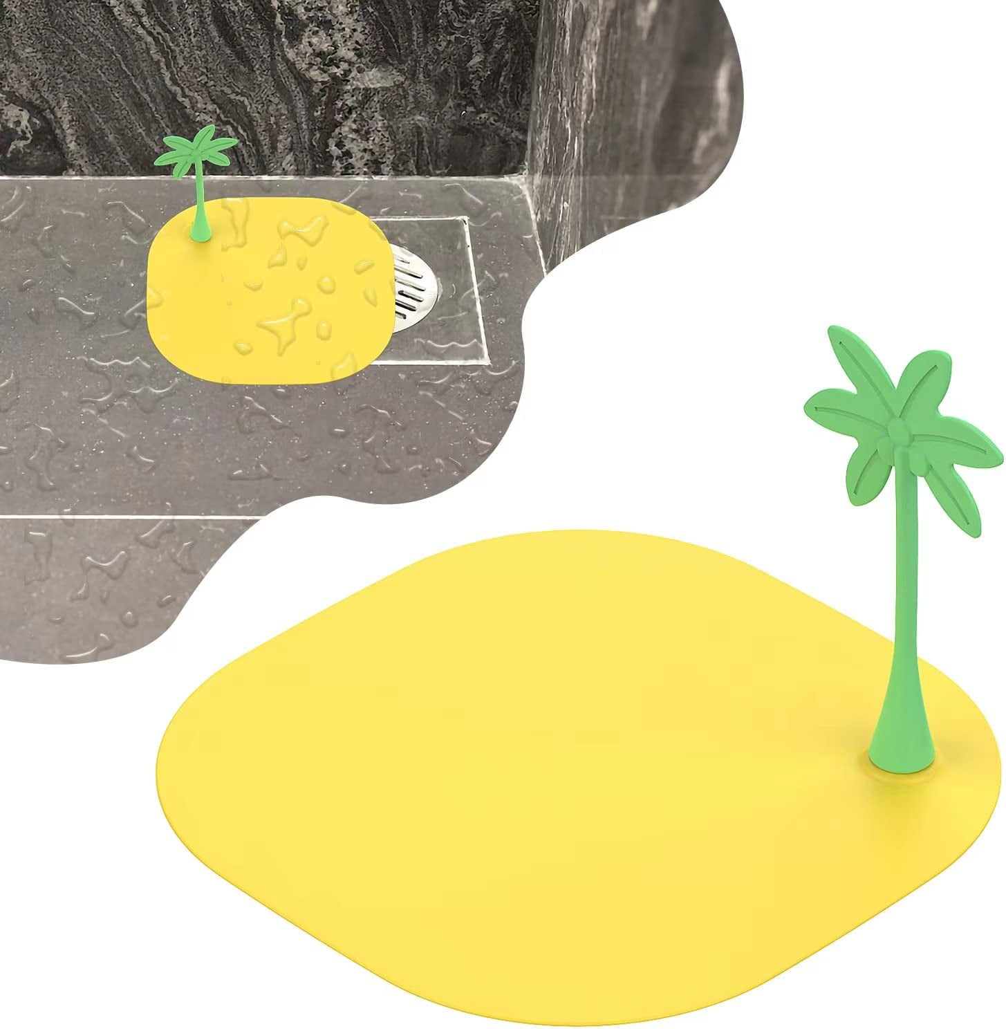 Silicone Tub Sink Stopper Bathtub Drain Cover Anti-Odor Mat Stoppers ...