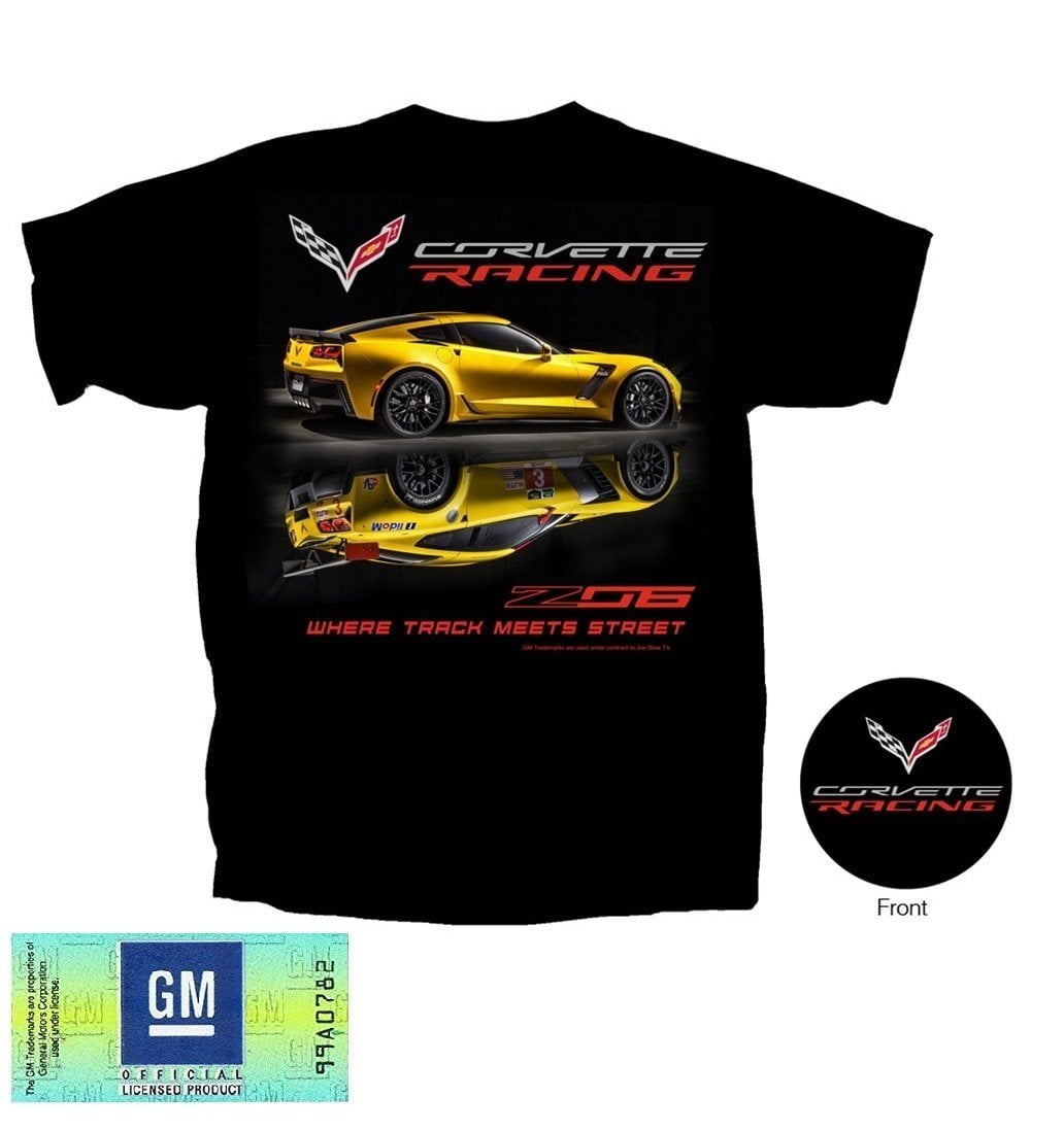 C7 Z06 Corvette Corvette Racing T-shirt : Black Large - Walmart.com
