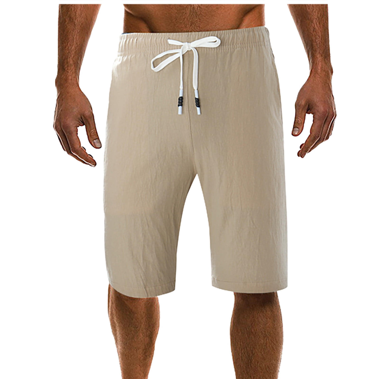 Click here for Cfhntfmh Mens Linen Shorts Big And Tall Casual Dra... prices