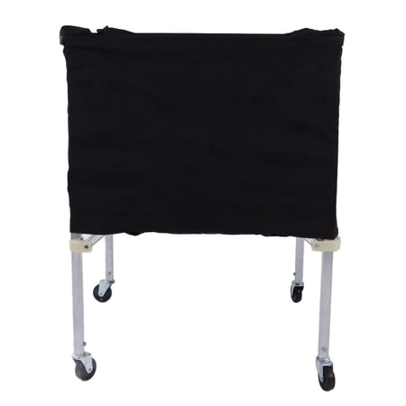 Ball Storage Cart, Black Wheeled Ball Cart Large Capacity Aluminum ...