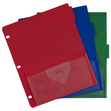 Five Star Tabbed Pocket Folder Dividers - Walmart.com