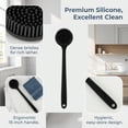 15 Inch Double Sided Silicone Back Scrubber with Long Handle ...