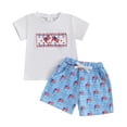 CONROSES Independence Day Toddler Boys Clothes Sets Patriotic Usa Flag ...
