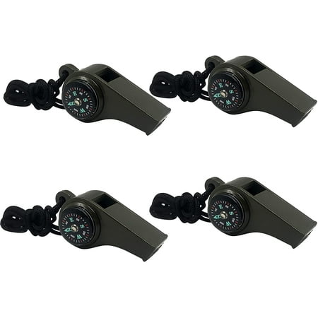 2 Pack Emergency Survival Whistle, 3-in-1 Emergency Whistles with ...
