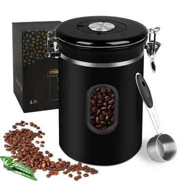 Coffee Gator Stainless Steel Coffee Storage Canister with Date-Tracker ...
