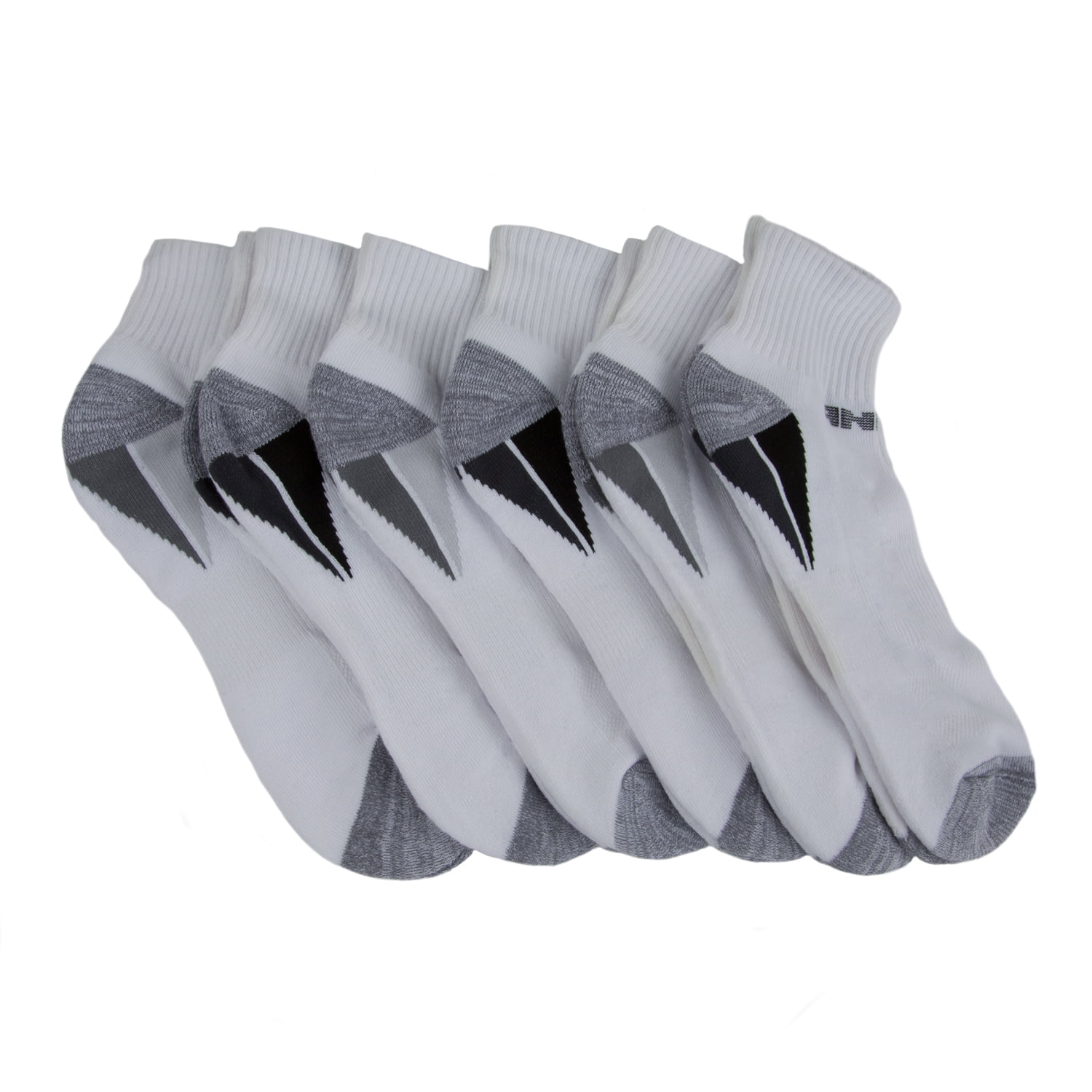 AND1 - Men's Performance Socks Quarter, 6 Pack - Walmart.com - Walmart.com