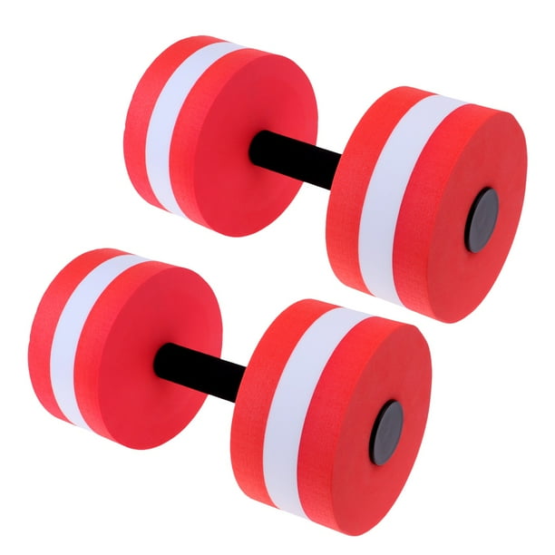 MYG 2x Water Weight Workout Aquatic Dumbbells Foam Barbell Fitness ...