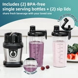 La Reveuse Personal Blender, 400W, with 2 x 24 Oz Cups and To Go Lids ...