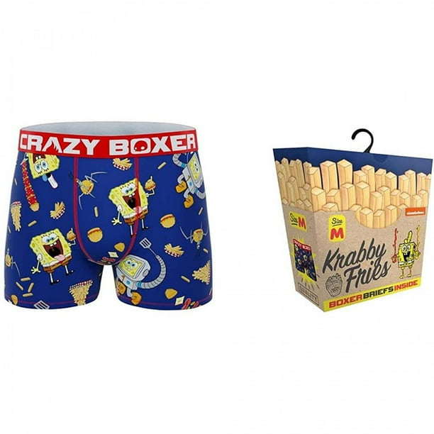 Crazy Boxers SpongeBob SquarePants Burgers Boxer Briefs in Fry Box ...