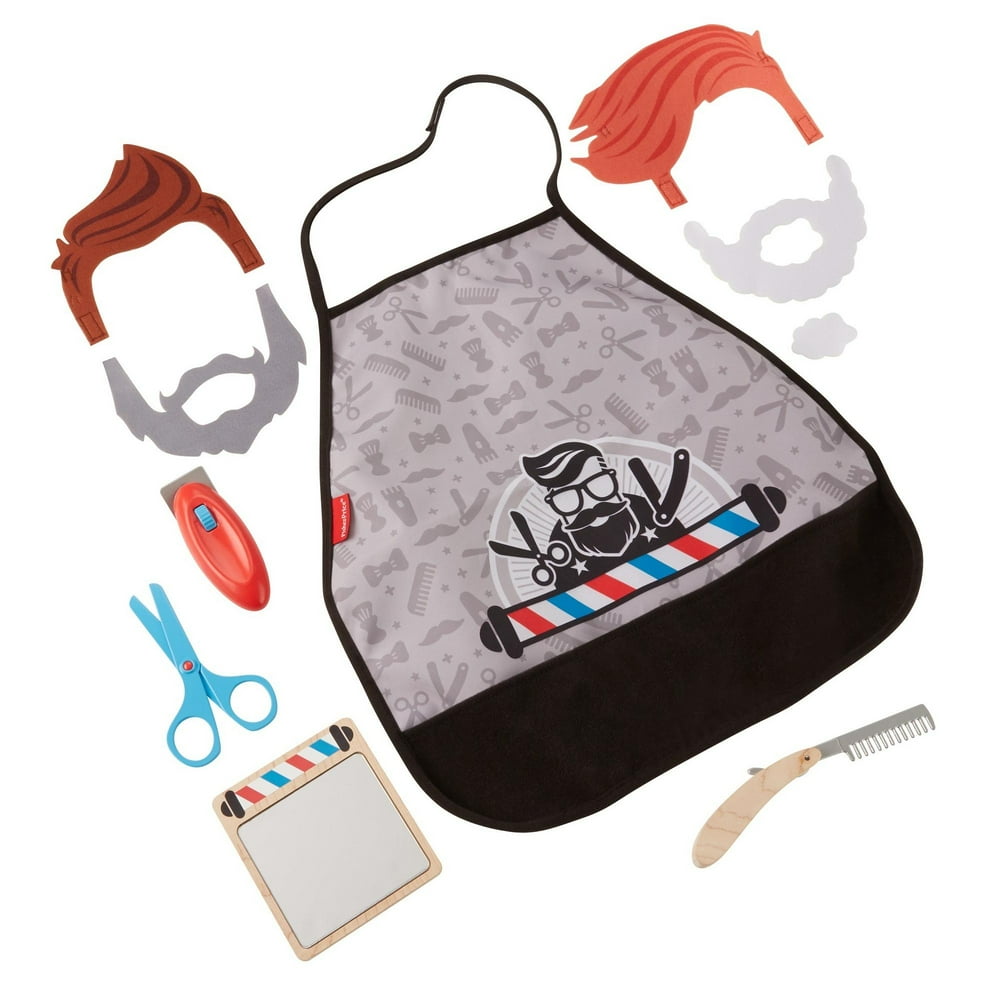 Fisher-Price Style & Shave Barber Shop, 10-Piece Pretend Play Set for ...