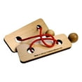 Creative Crafthouse Double Trouble String Puzzle, Wood Pocket Teaser ...