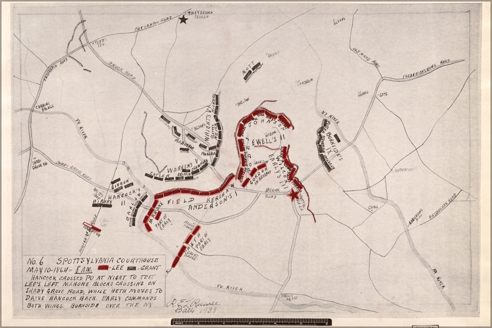 Battle Of Spotsylvania Map