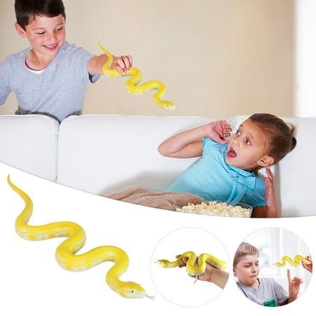 Pisexur Realistic Fake Snakes Toy Rubber Snake Figure For Halloween ...