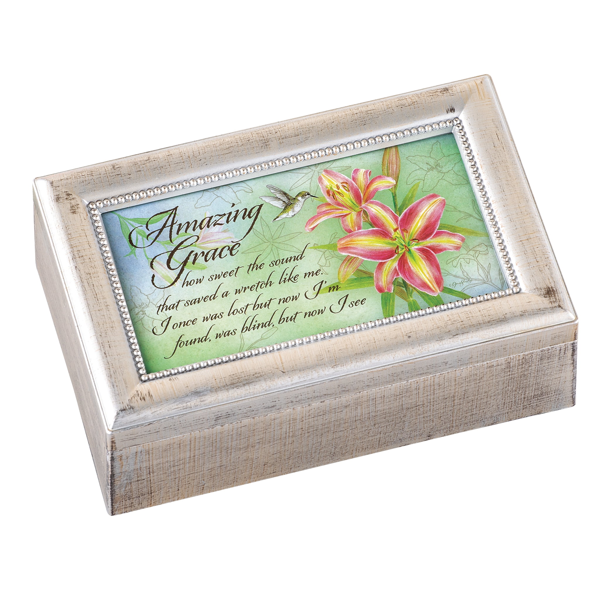 Collections Etc Hummingbird Amazing Grace Music Storage Box - Walmart.com