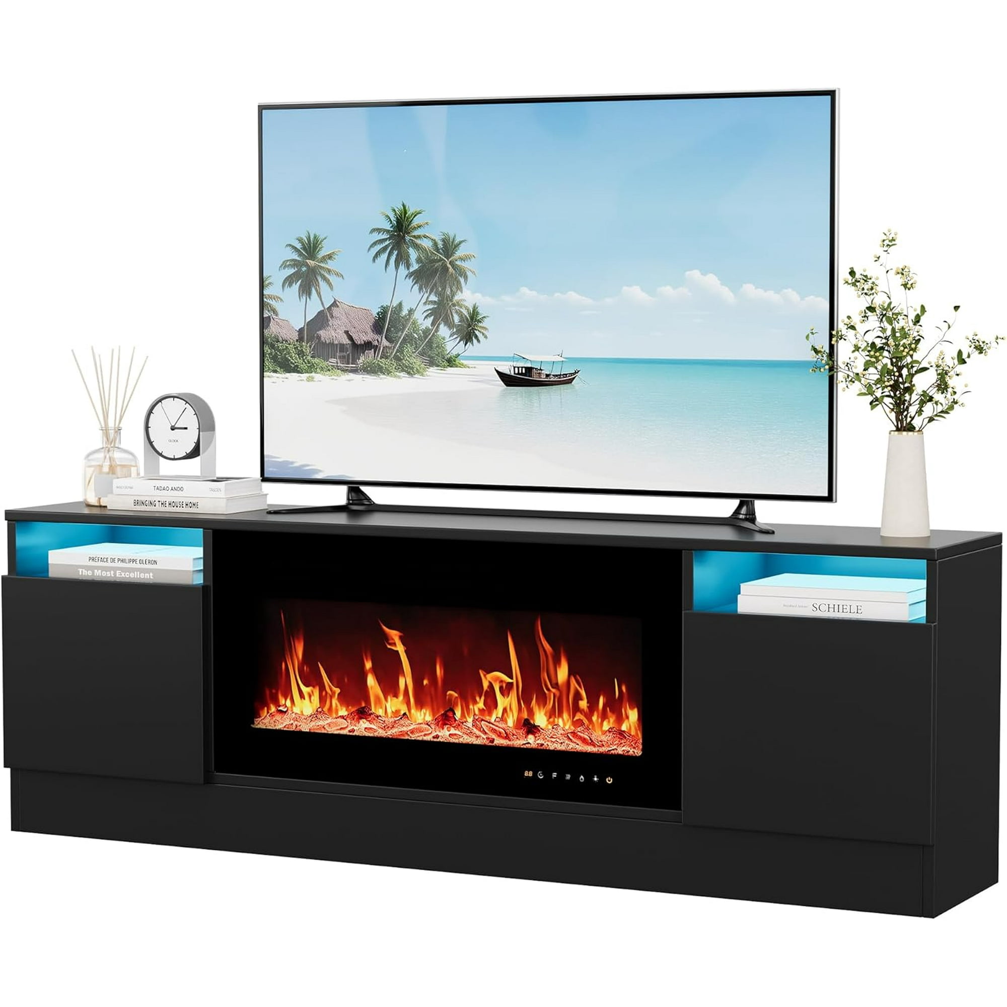 Click here for Bingirl Tv Stand For Fireplace  Modern Entertainme... prices