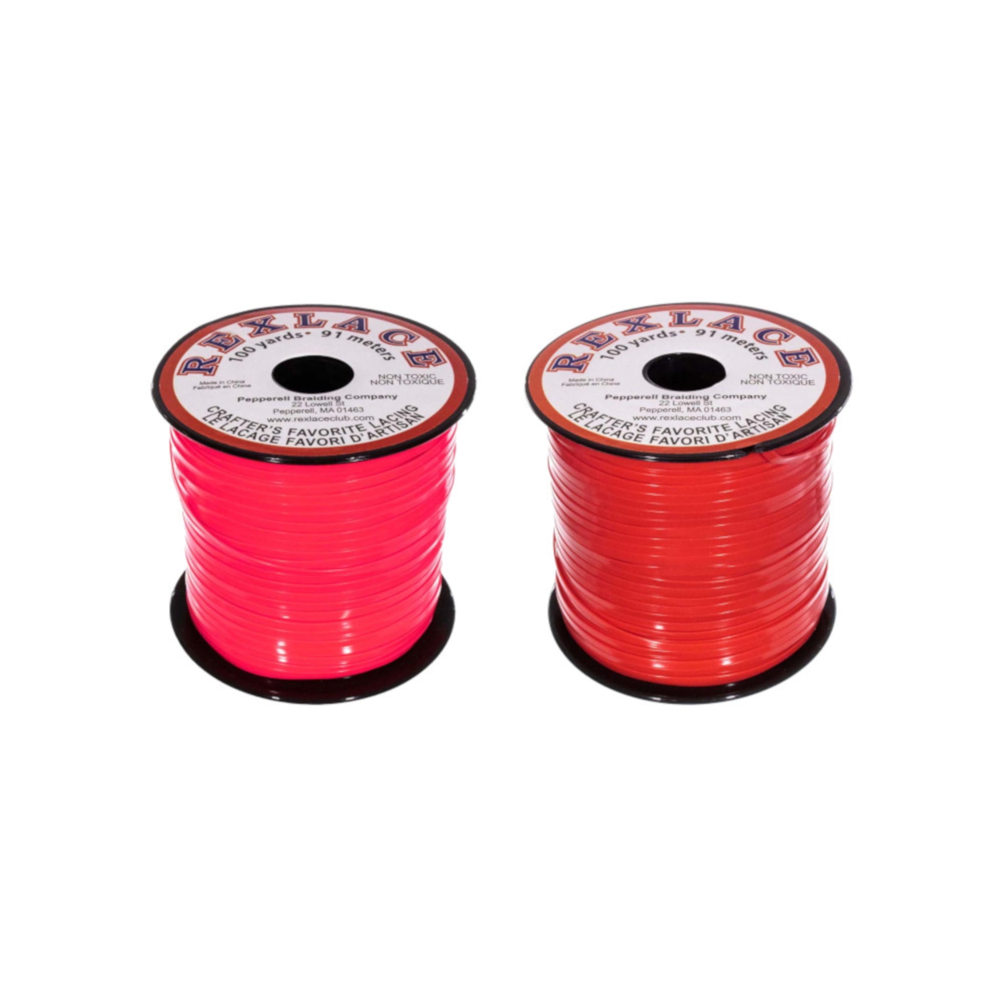 Craft County Rexlace Plastic Lacing Multicolor Bundle Packs - 100 Yards ...