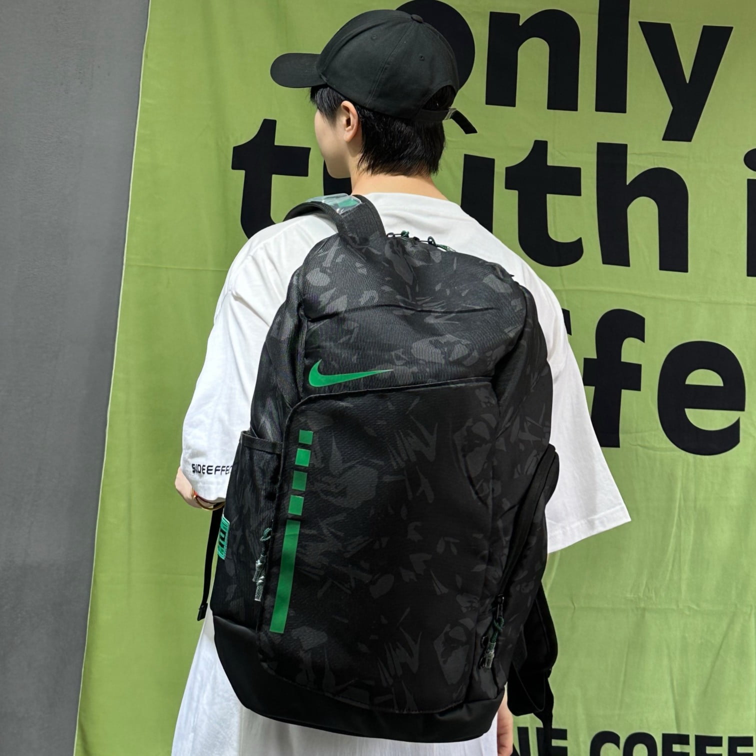 Nike Air Cushion Printed Logo Elite Backpack Large Capacity Basketball ...