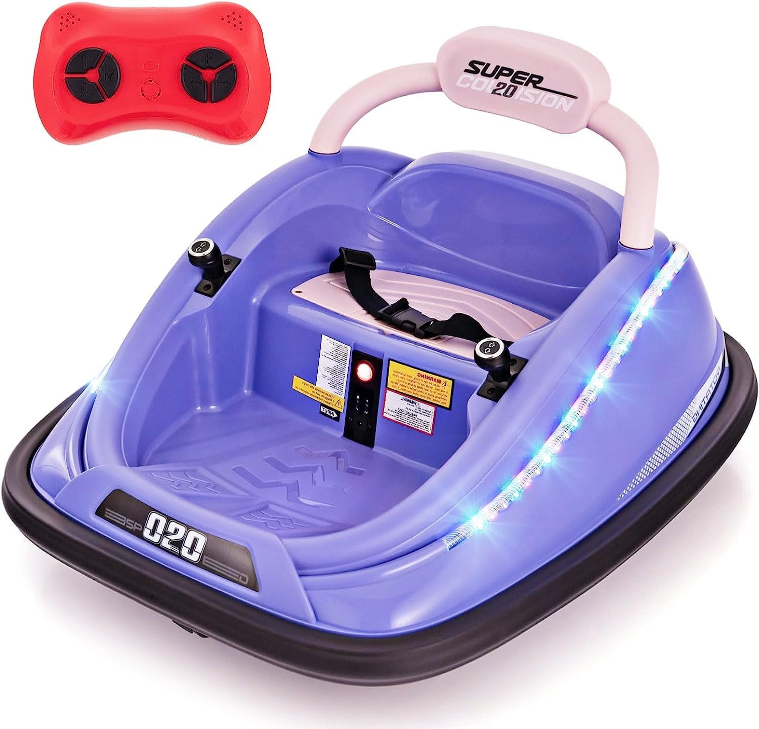 OLAKIDS Bumper Car for Toddlers, 12V Kids Electric Ride on Toy with ...