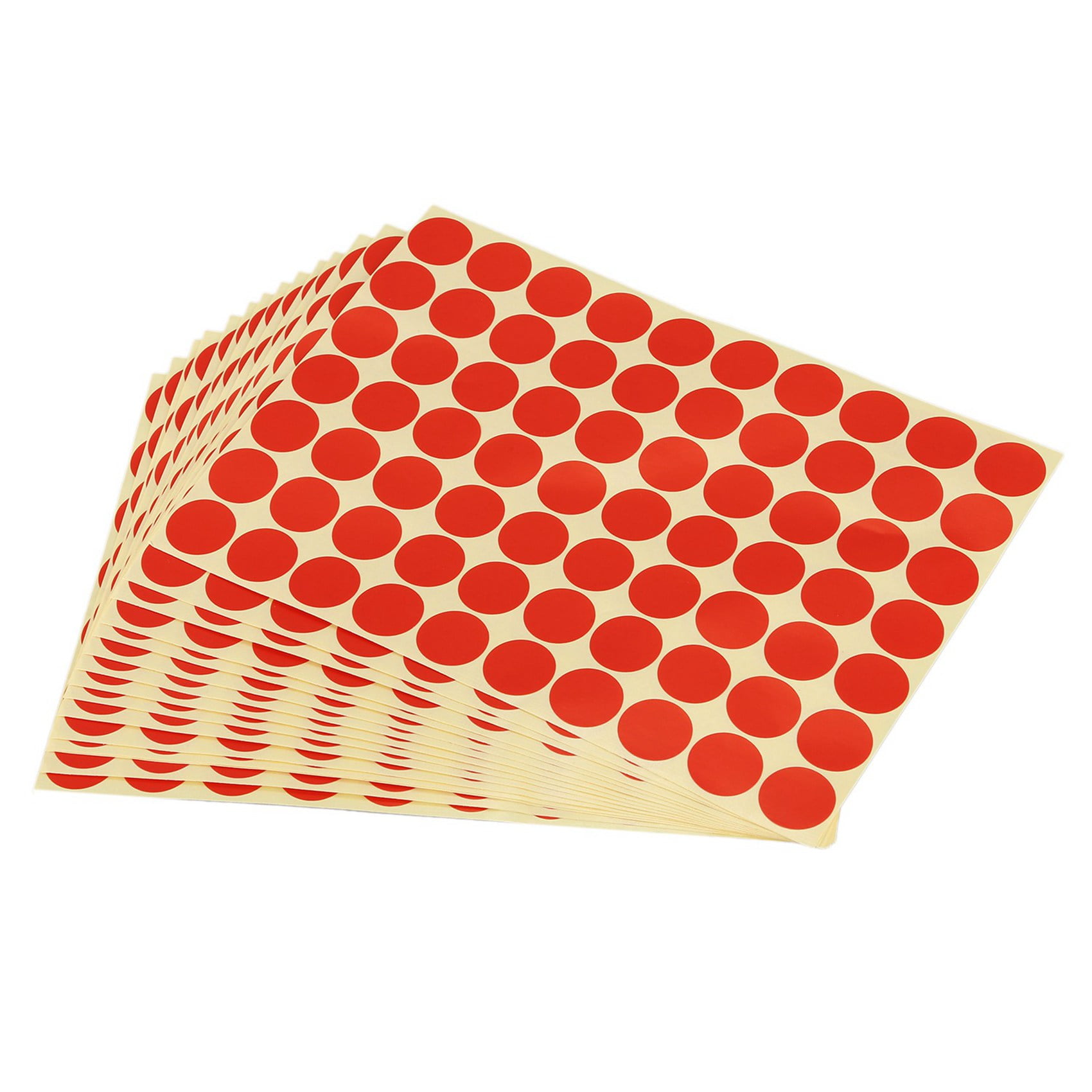 75X 19mm Circles Round Code Stickers Self Adhesive Sticky Labels Red ...