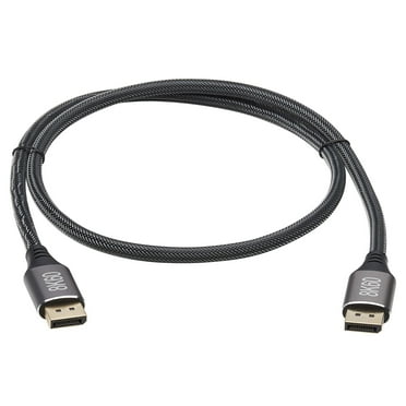 Qvs 6Ft Displayport Ultrahd 4K Black Cable With Blue Connectors & Latches - Walmart.com
