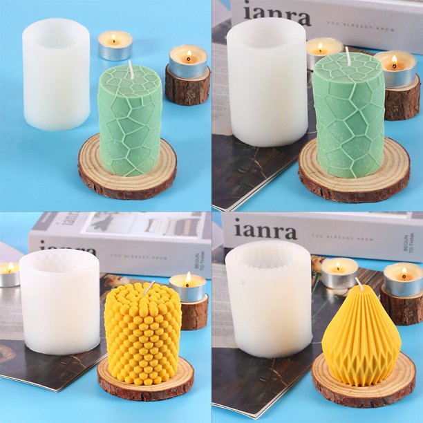 serony DIY Candle Molds Fan-shaped Flexible Smooth Surface Easy ...