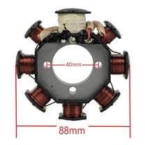 Red Cap Electronics, Stator Magneto, 2-Coil 5-Wire for 50cc-125cc ATVs ...