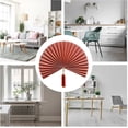 Boho Fan Wall Decor, 100cm Handwoven Textured Art, Extra Large Folding ...