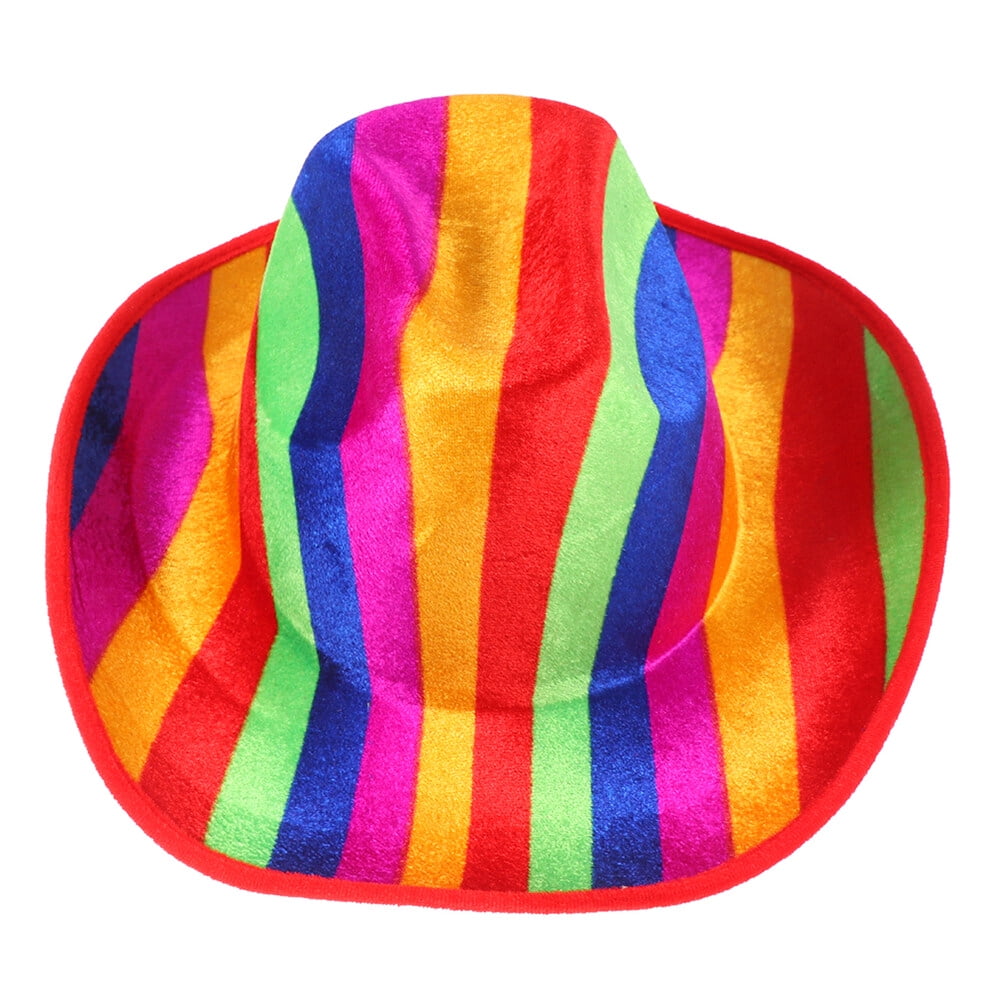 Click here for Eeaseca Pride Parade Rainbow Cowboy Hat Party Rain... prices
