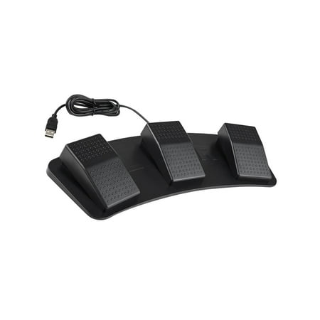 Upgraded USB Three Foot Switch PC Game Foot Pedal switch clip cord for ...