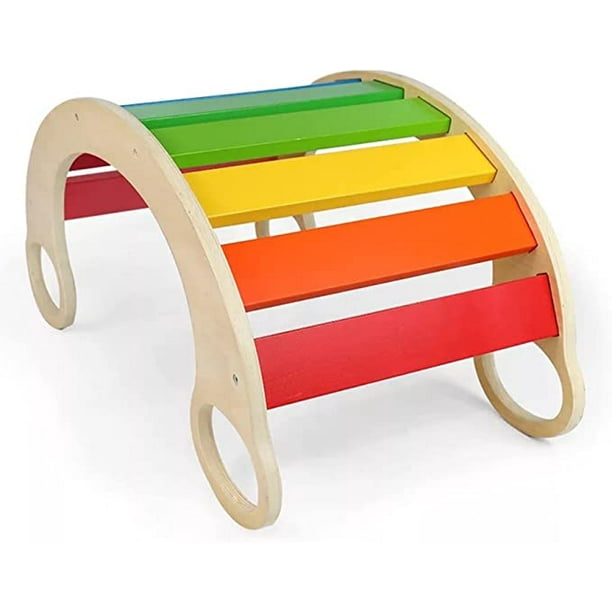 Greenwalnut Wooden Rainbow Rocking Chair , Rainbow Rocker , Rocking Bed ...