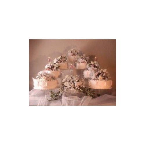 Wilton 14.5"x18" Floating Tiers Cake Stand 307-710 - Walmart.com