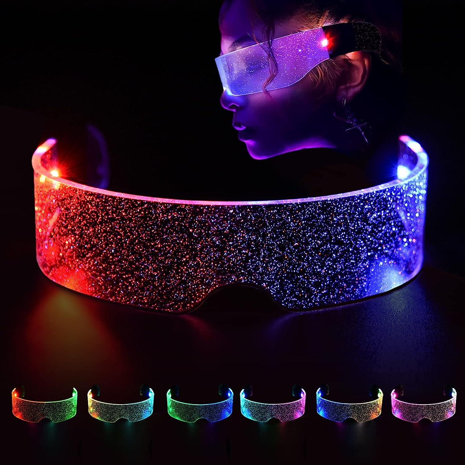 Gafas Luminosas - Cielo Estrellado, Gafas LED Luminosas, Gafas LED ...