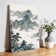 Chinese Style Canvas Wall Art for Living Room, Traditional Ink Painting ...