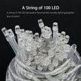 Sinhoon 100 LED Twinkle Fairy Light String 33 Feet 8 Modes White & Tail ...