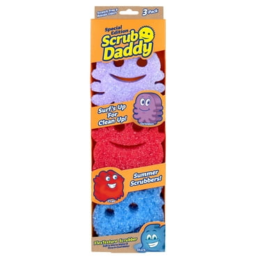 Scrub Daddy Spring Special Edition Kitchen Cleaning Sponges, Yellow ...