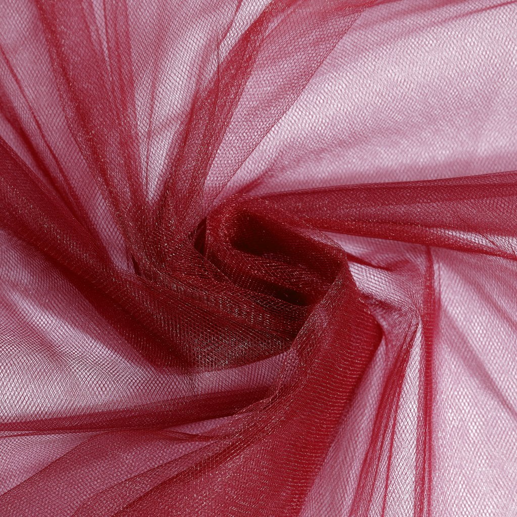 1 Pc, Tulle Fabric Bolt Roll 54" X 40 Yards - Burgundy For Creating ...