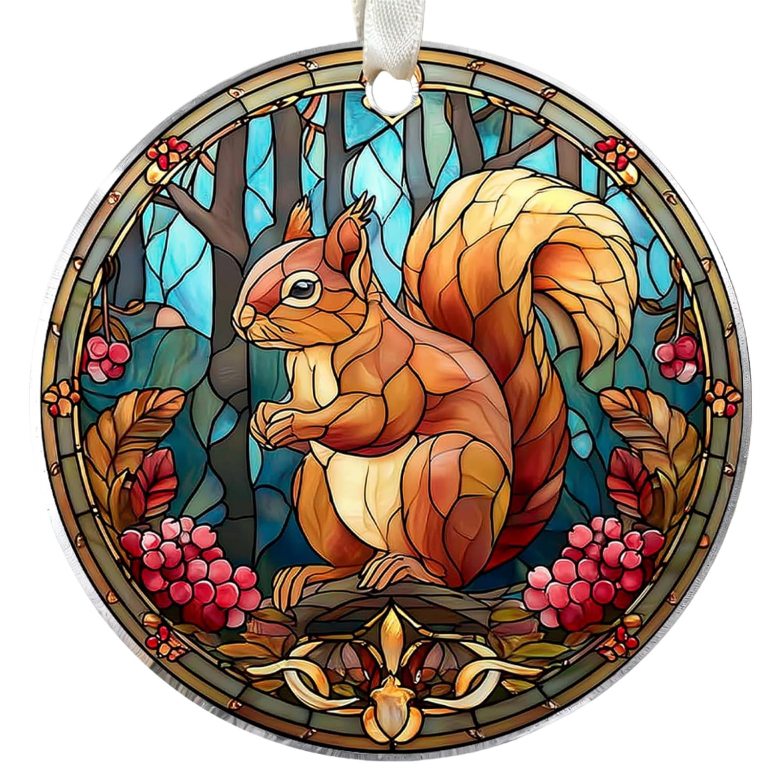 Click here for Vivavault Enchanting Squirrel Round Acrylic Flat H... prices