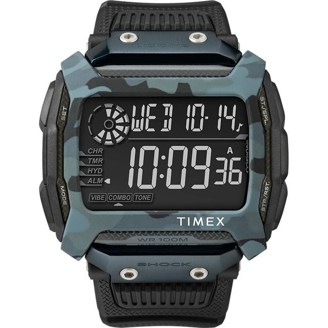 Timex TW5M18200JV 54 mm Command Shock Camo Resin Mens Watch | Walmart ...