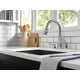 Leland Single Handle Pull-Down Kitchen Faucet in Arctic Stainless 978 ...