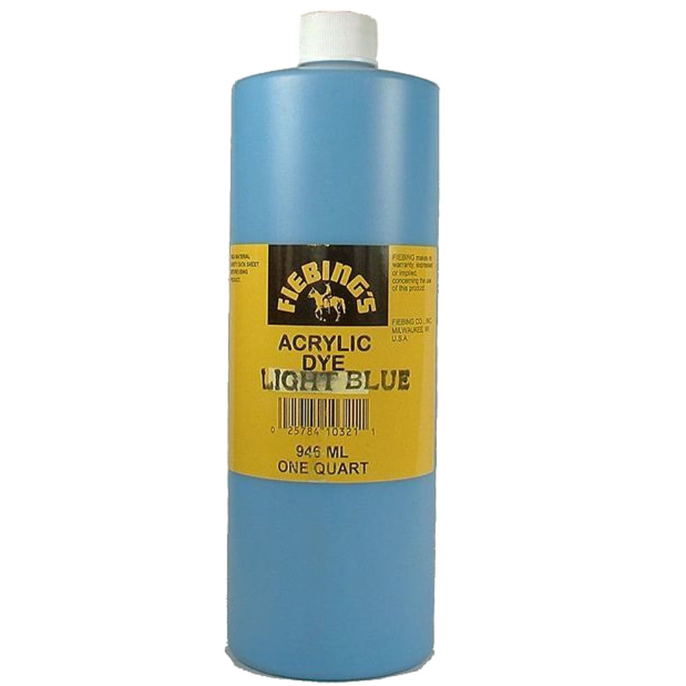 FIEBING'S ACRYLIC LEATHER DYE SMOOTH LEATHER QUICK DRY LIGHT BLUE ...