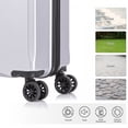 2 Piece Travel Luggage Set, Hard Shell Suitcase with Spinner Wheels, 18 ...